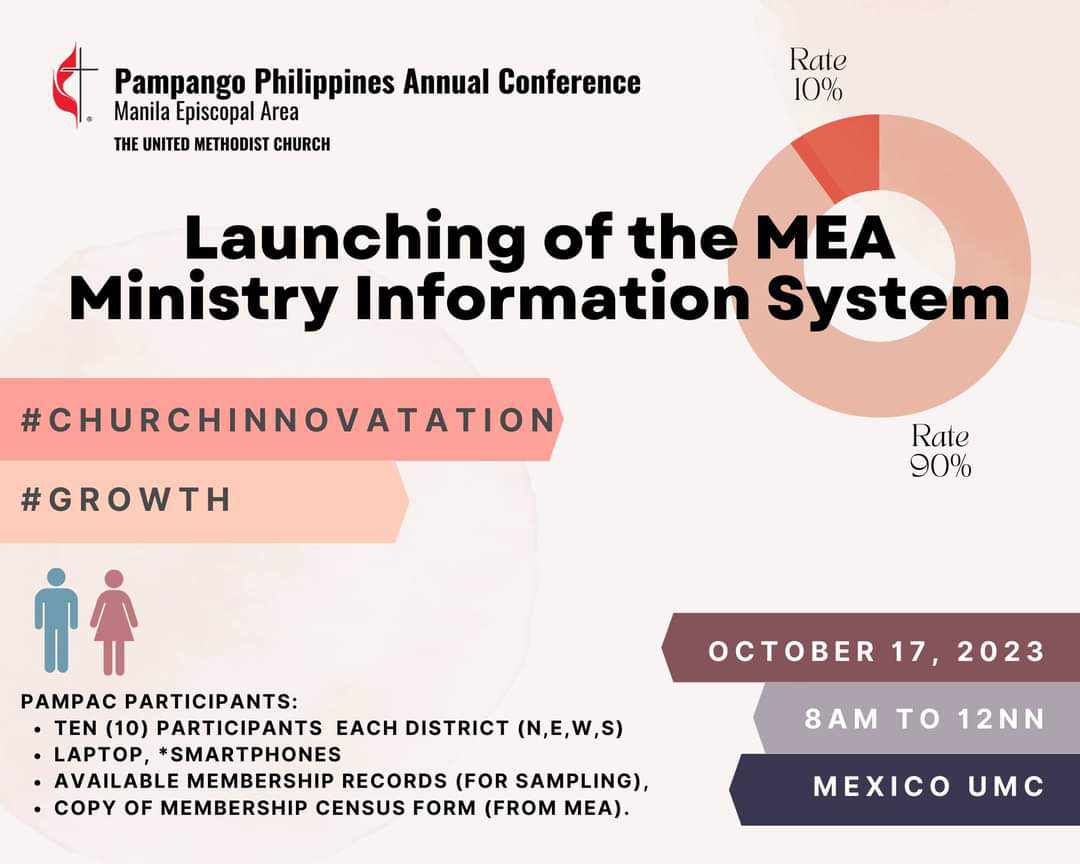MEA Ministry Information System Launch | Manila Episcopal Area | The ...
